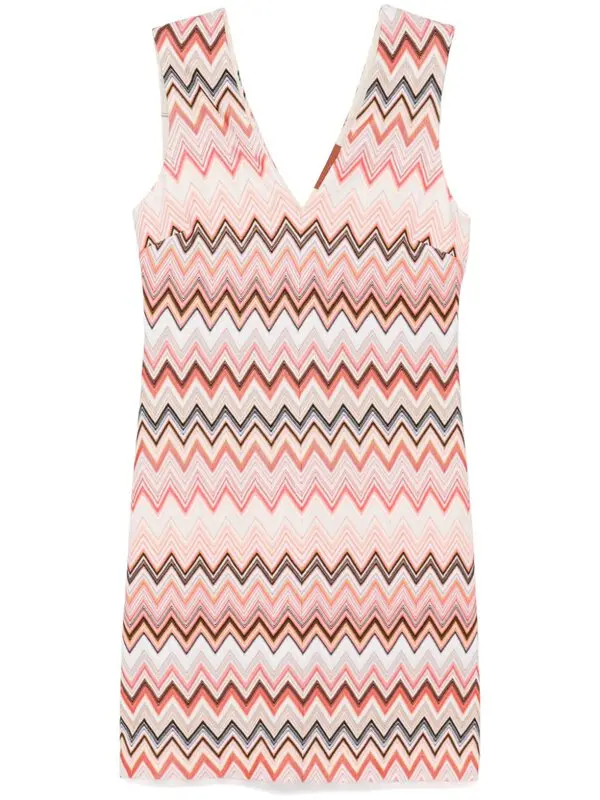 Missoni Zigzag Mini Dress - Orange