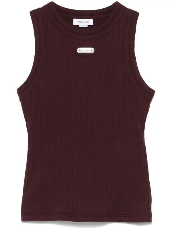 Alexander McQueen Logo-plaque Tank Top
