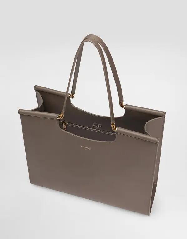 Dolce & Gabbana Large Sicily Shopper - Grey