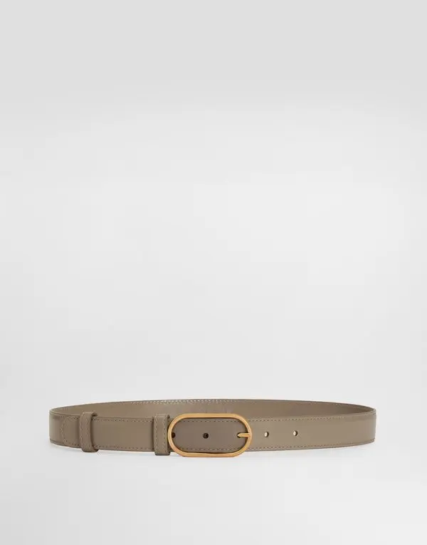 Dolce & Gabbana Calfskin Belt - Beige
