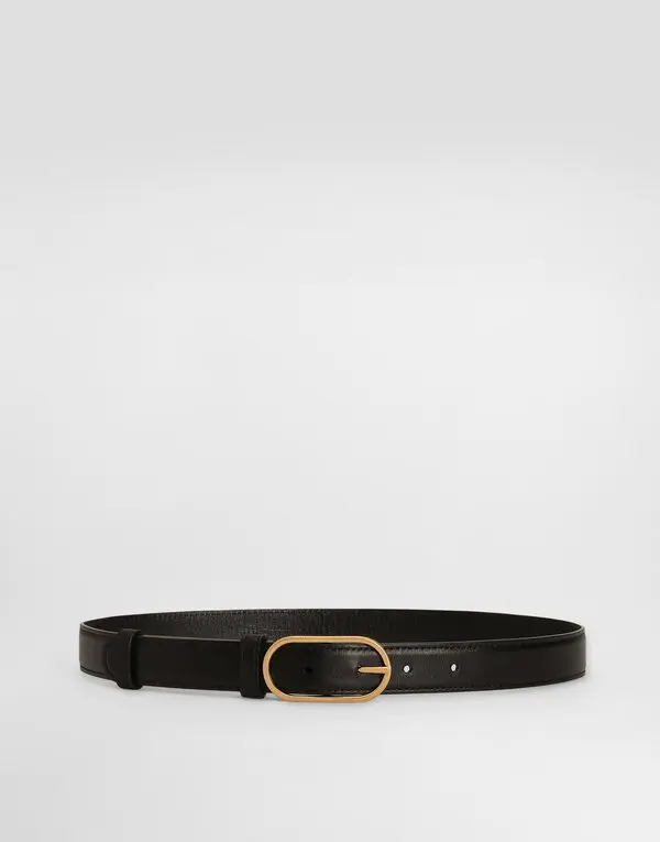 Dolce & Gabbana Calfskin Belt - Black