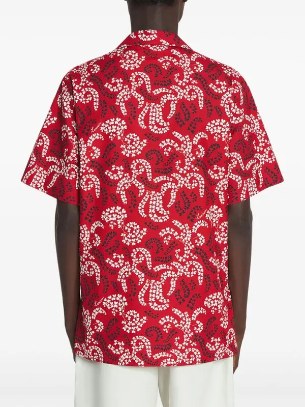 LANVIN Leaf-print Shirt