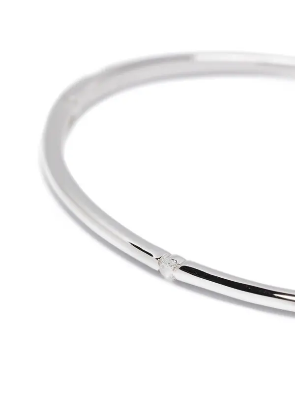 PERSEE 18kt White Gold Zeus Diamond Bracelet - Silver