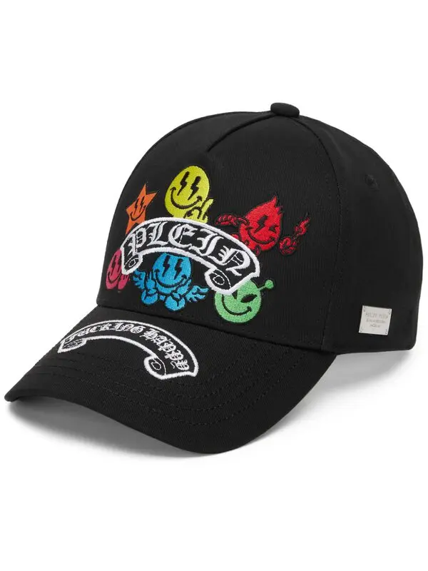 Philipp Plein Smile Baseball Cap - Black