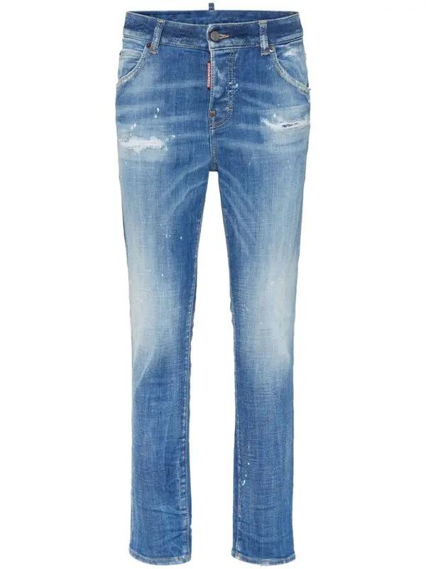 Dsquared2 Distressed Skinny Jeans - Blue