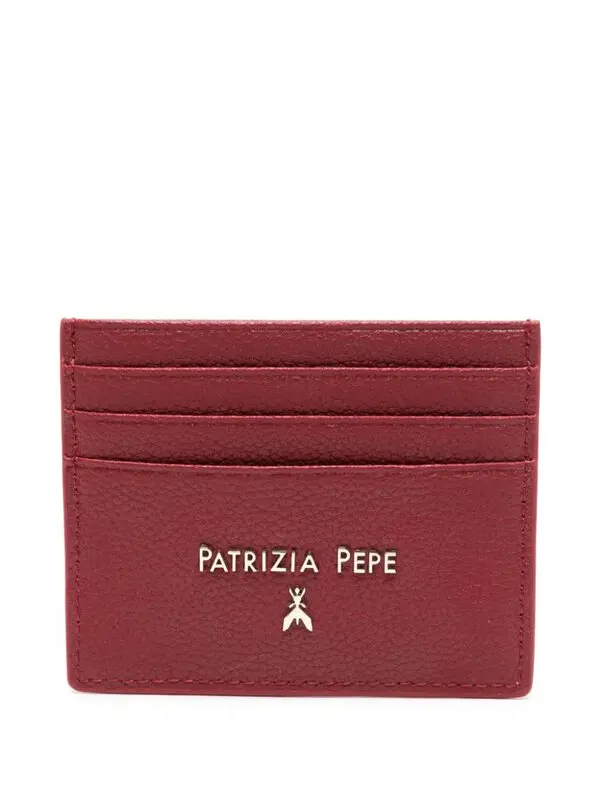 Patrizia Pepe Leather Cardholder - Red