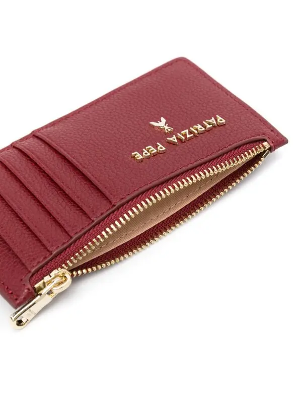 Patrizia Pepe Logo-plaque Zip-up Card Holder