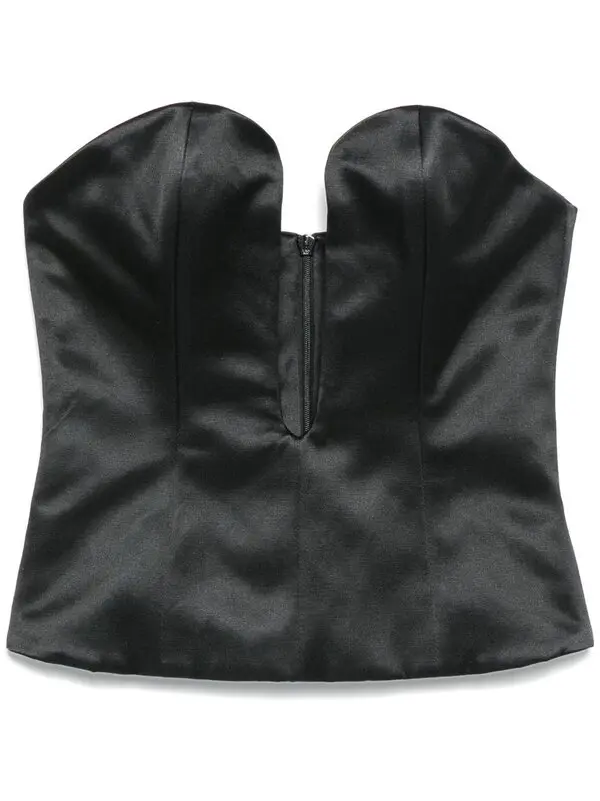 BETTTER X Gieves & Hawkes Onassis Corset Top - Black