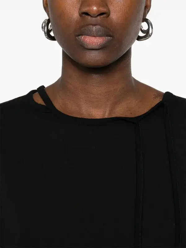 Yohji Yamamoto Tie-detailed T-shirt