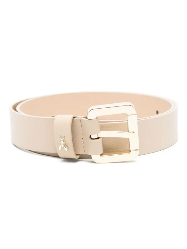 Patrizia Pepe Fly Logo-plaque Belt - Neutrals