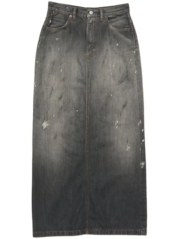 Acne Studios Denim Maxi Skirt - Black