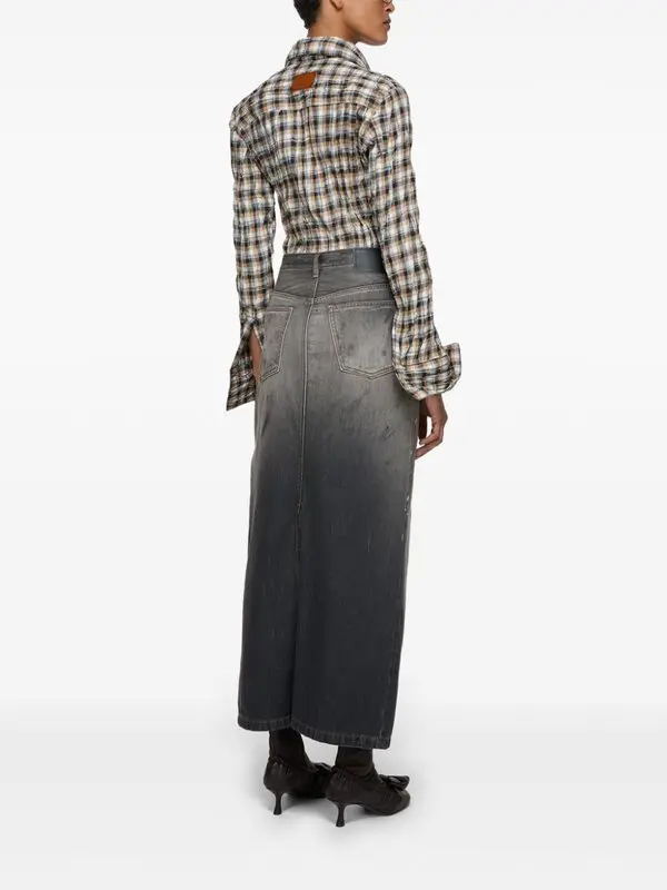 Acne Studios Denim Maxi Skirt - Black