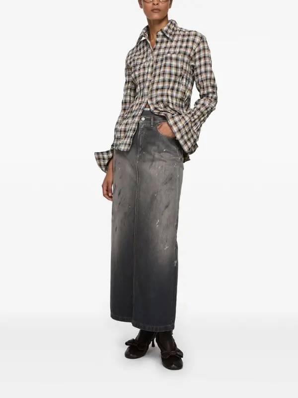 Acne Studios Denim Maxi Skirt - Black