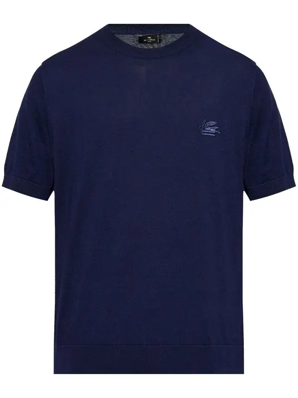 Etro Pegaso-embroidered T-shirt