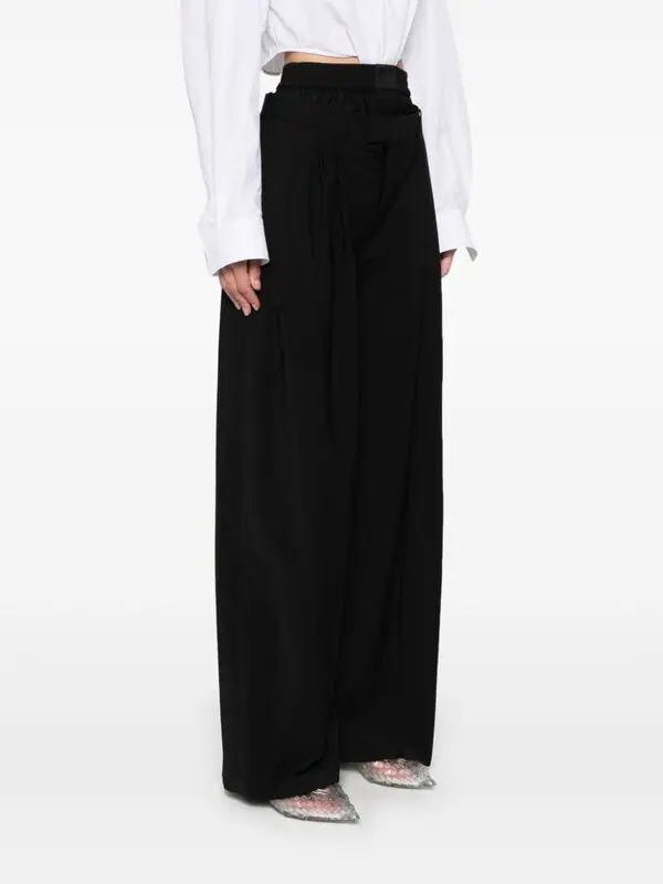 Alexander Wang Boxer-detailed Wide-leg Trousers