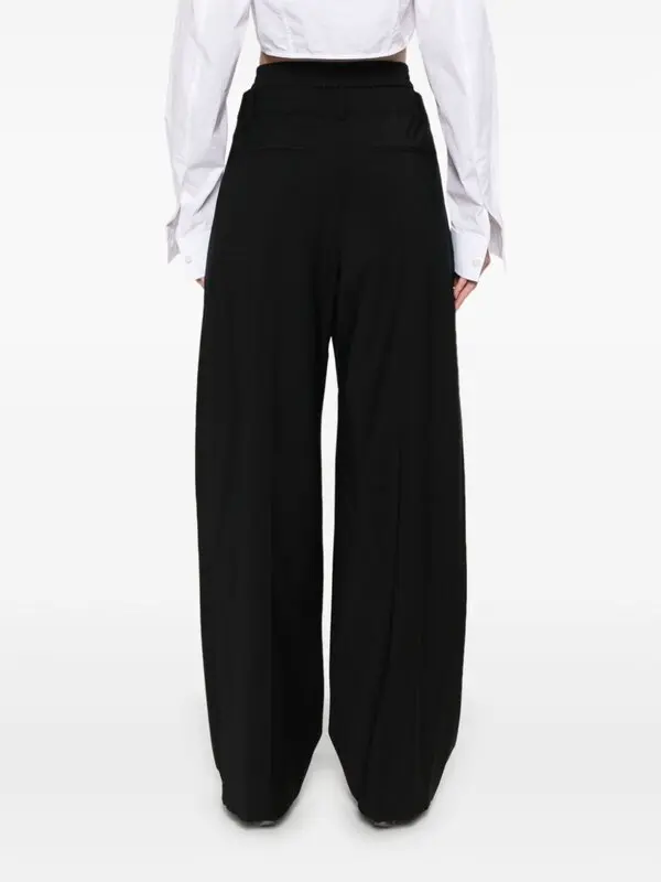 Alexander Wang Boxer-detailed Wide-leg Trousers