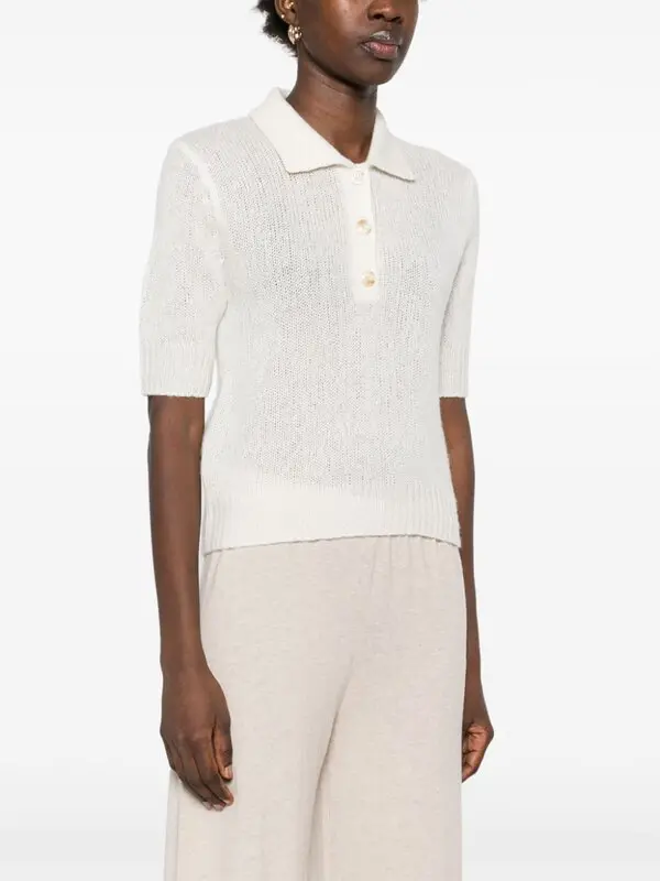 LISA YANG Masy Polo Top - Neutrals