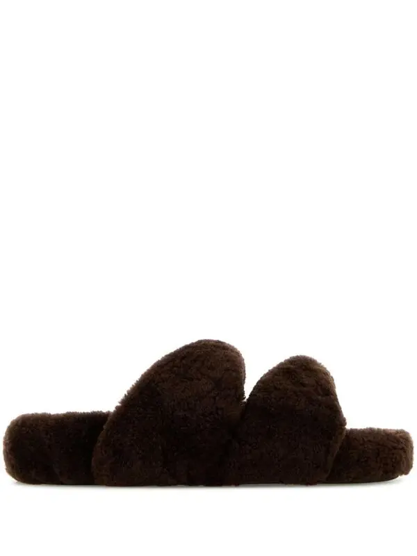 AQUAZZURA Twist Slippers - Brown