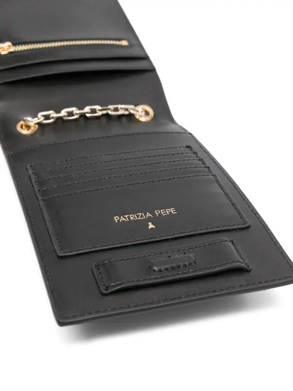 Patrizia Pepe Leather Wallet - Black