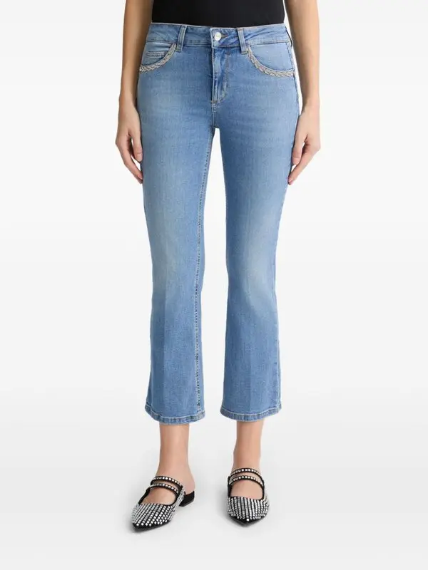 Liu Jo Cropped Bootcut Jeans