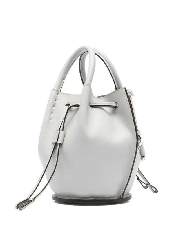 TOD'S Mini Logo-charm Bucket Bag - Grey