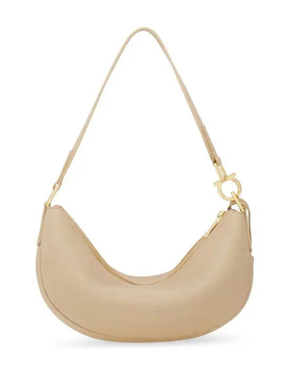 FERRAGAMO Gancini Shoulder Bag - Neutrals