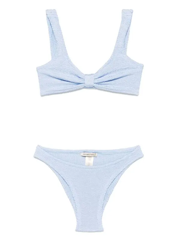 PARAMIDONNA Seersucker Bikini - Blue