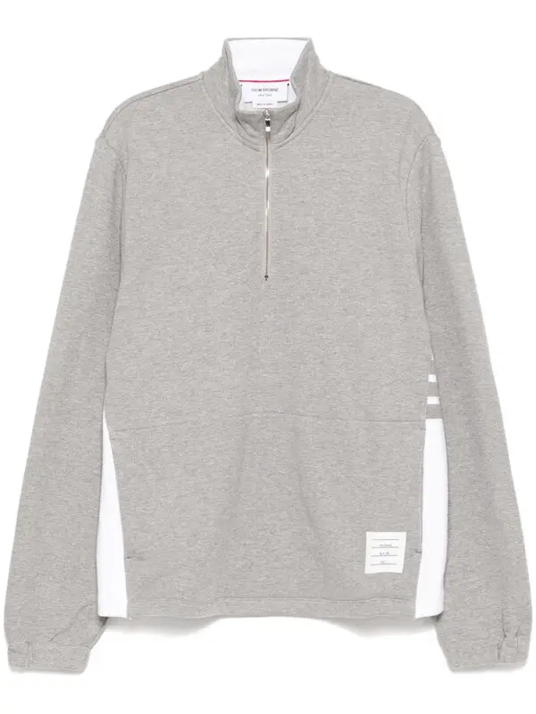Thom Browne Half-zip Sweatshirt - Grey