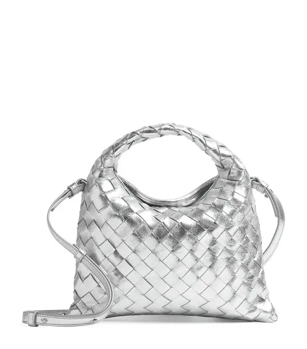 Buy Bottega Veneta Mini Hop Bag - Silver At 30% Off | Editorialist