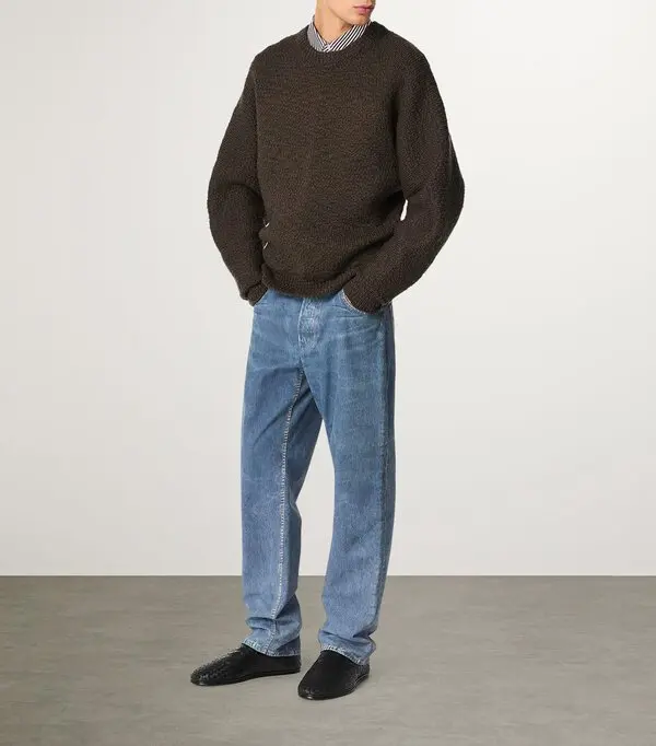 Bottega Veneta Lambskin Intrecciato Slip-on Slippers