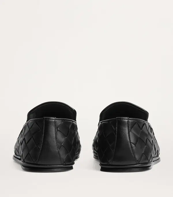 Bottega Veneta Lambskin Intrecciato Slip-on Slippers