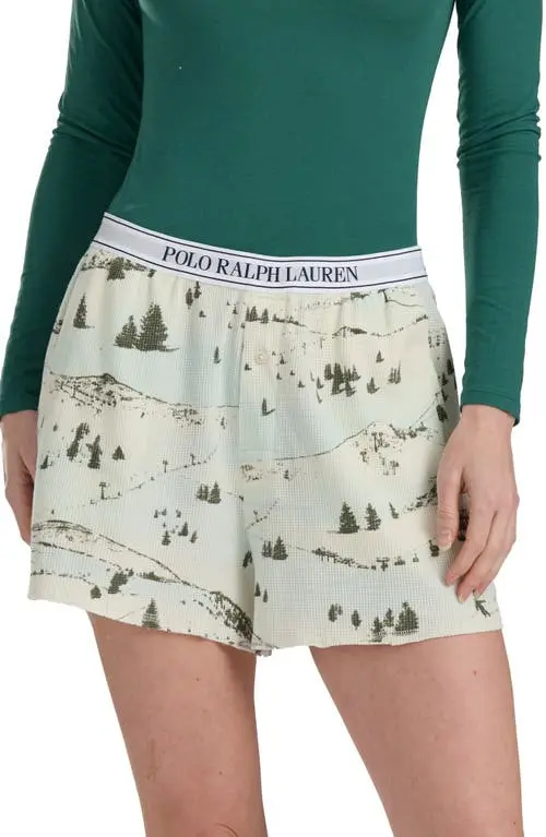 Polo Ralph Lauren Boxer Pajama Shorts - Traveler Ski Print
