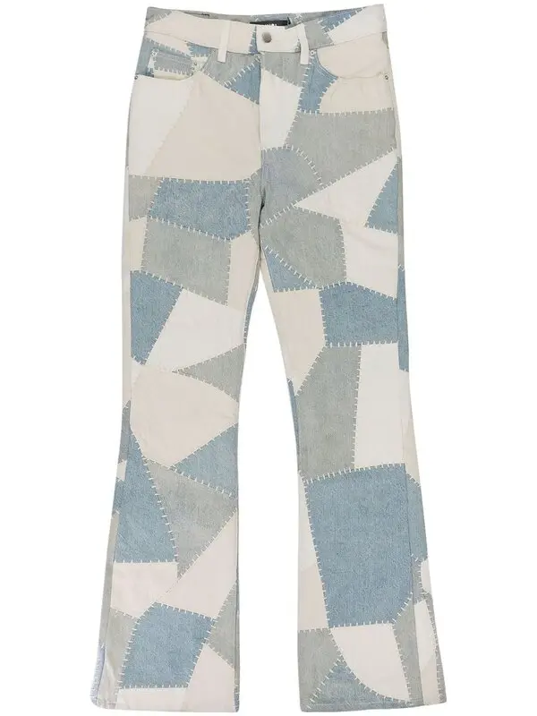 Amiri Patchwork-design Jeans - Blue