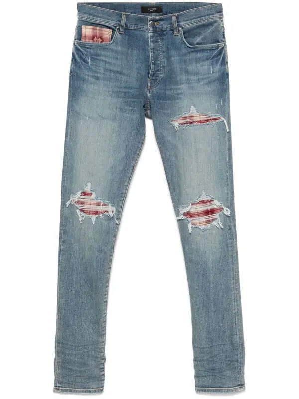 Amiri Plaid Mx1 Jeans