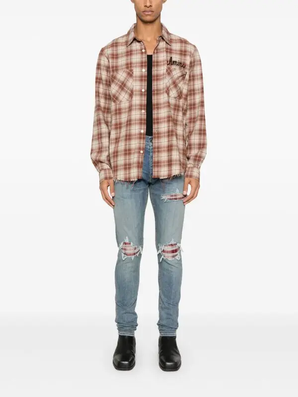 Amiri Plaid Mx1 Jeans