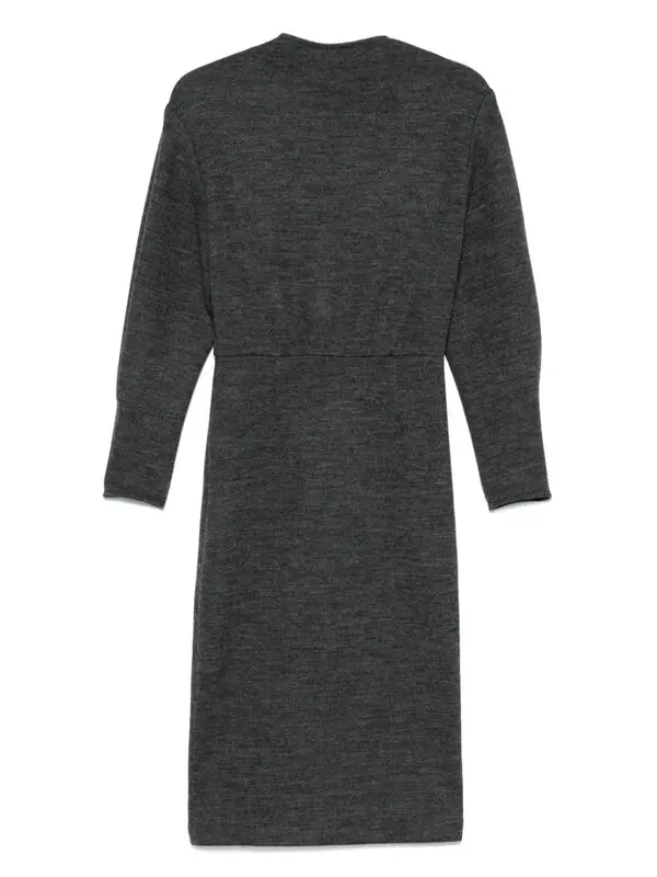 knee length dresses for ladies Cozy Earth Women's Brushed Bamboo Midi Dress, Black / L