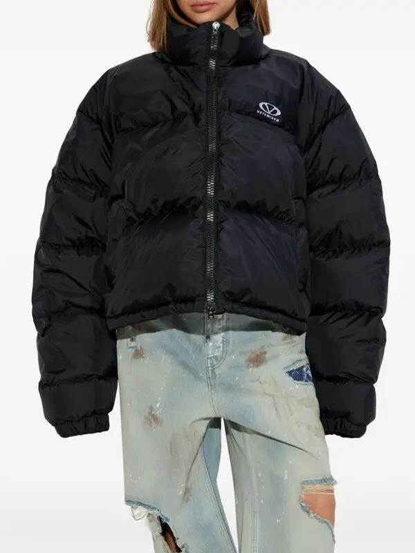 Vetements Logo-embroidered Puffer Jacket