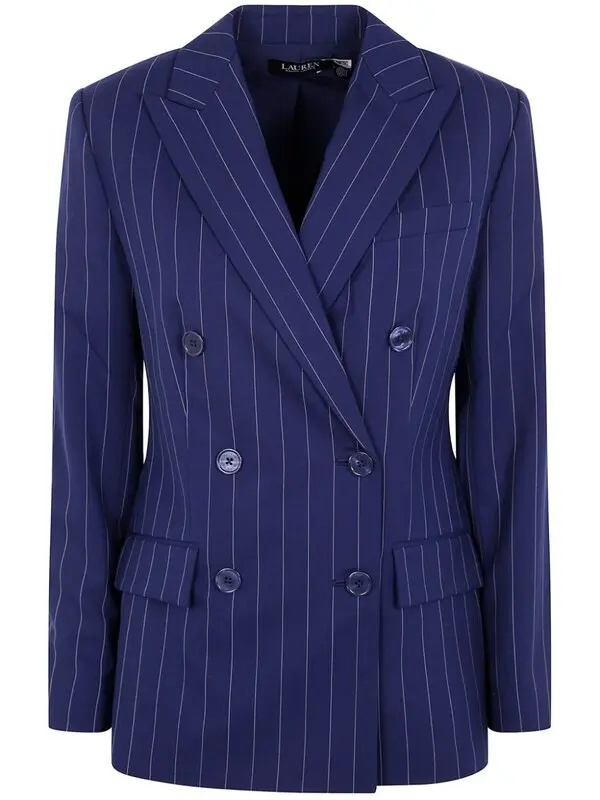 Ralph Lauren Pinstriped Blazer - Blue