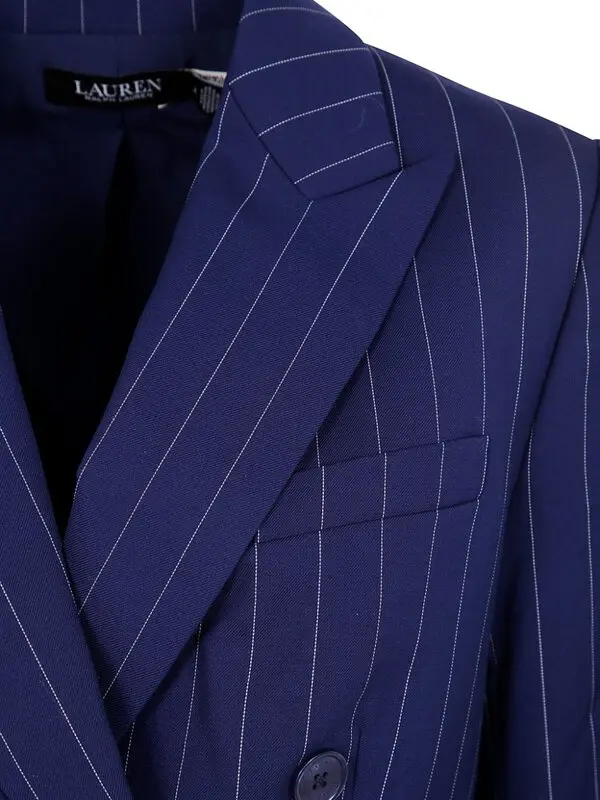 Ralph Lauren Pinstriped Blazer - Blue