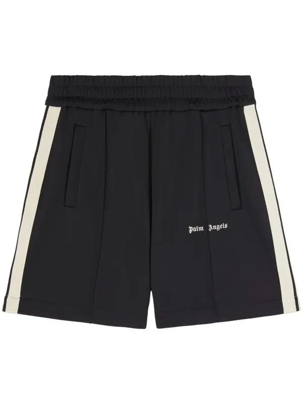Palm Angels Logo Track Shorts - Black
