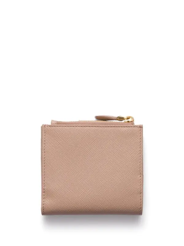 Prada Small Saffiano Wallet - Neutrals