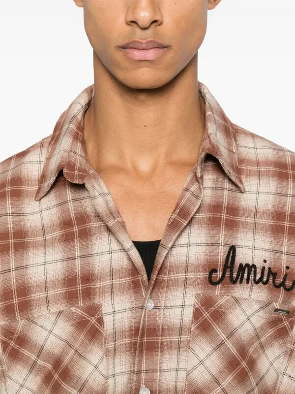 Amiri Shotgun Flannel Shirt