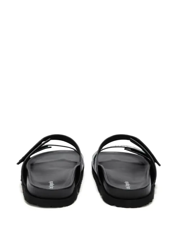Palm Angels Logo Leather Sandals