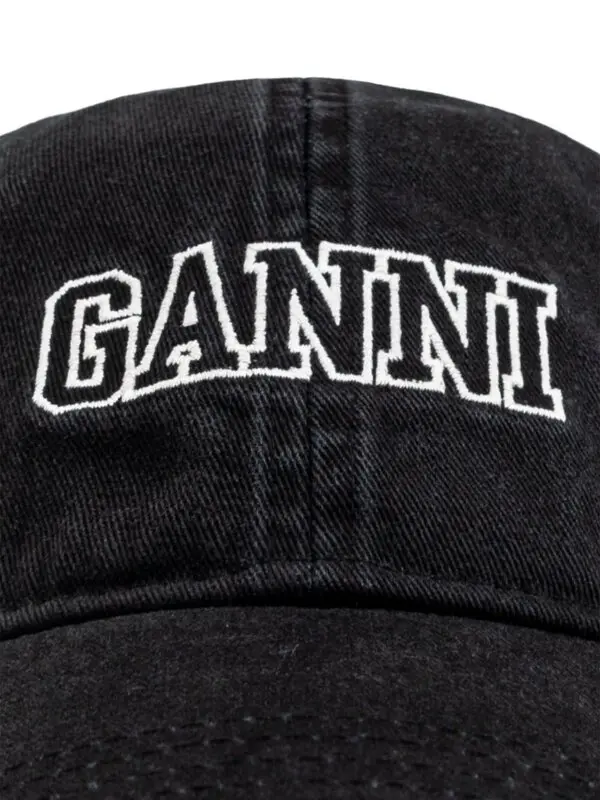GANNI Logo-embroidered Cap