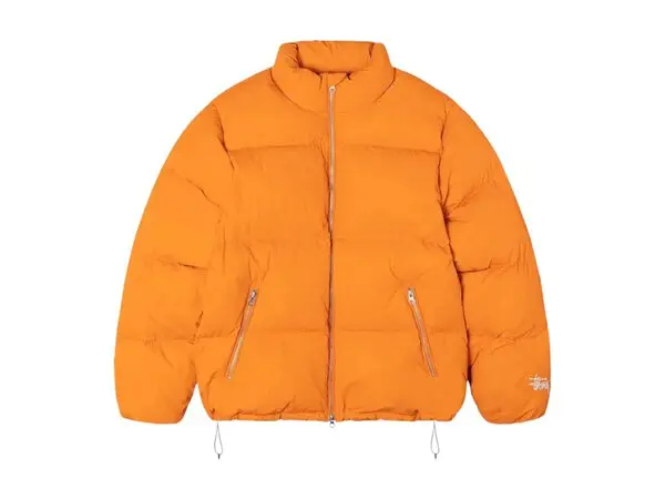 StÜssy Nylon Down Puffer Jacket - Orange