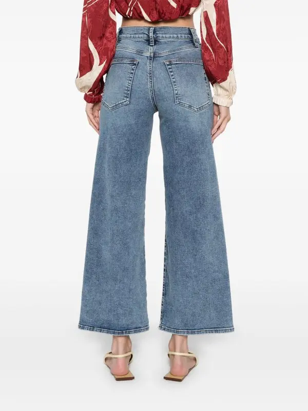 FRAME Le Pixie Slim Palazzo Jeans