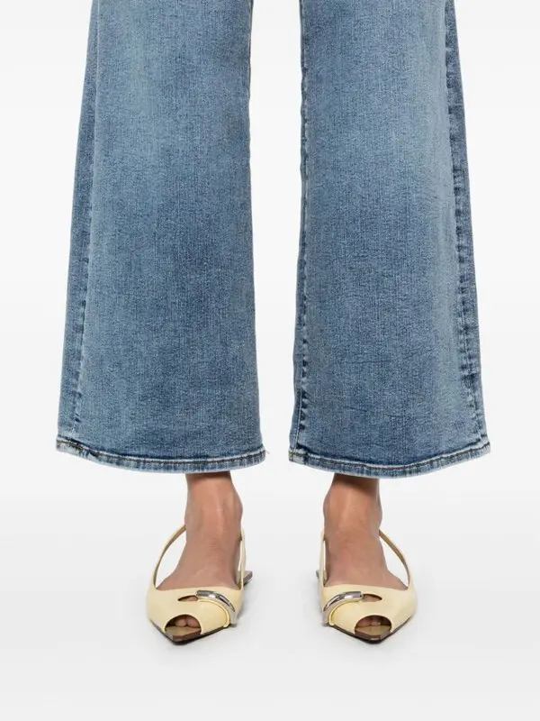 FRAME Le Pixie Slim Palazzo Jeans