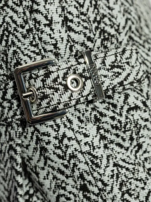 GANNI Tweed Wrap Mini Skirt