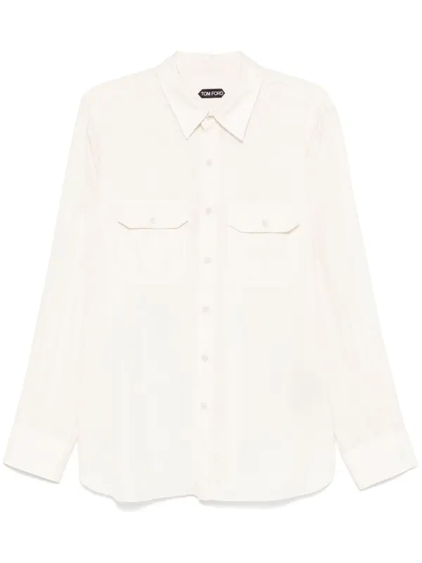 TOM FORD Twill Shirt - Neutrals