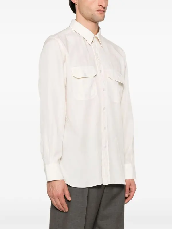 TOM FORD Twill Shirt - Neutrals